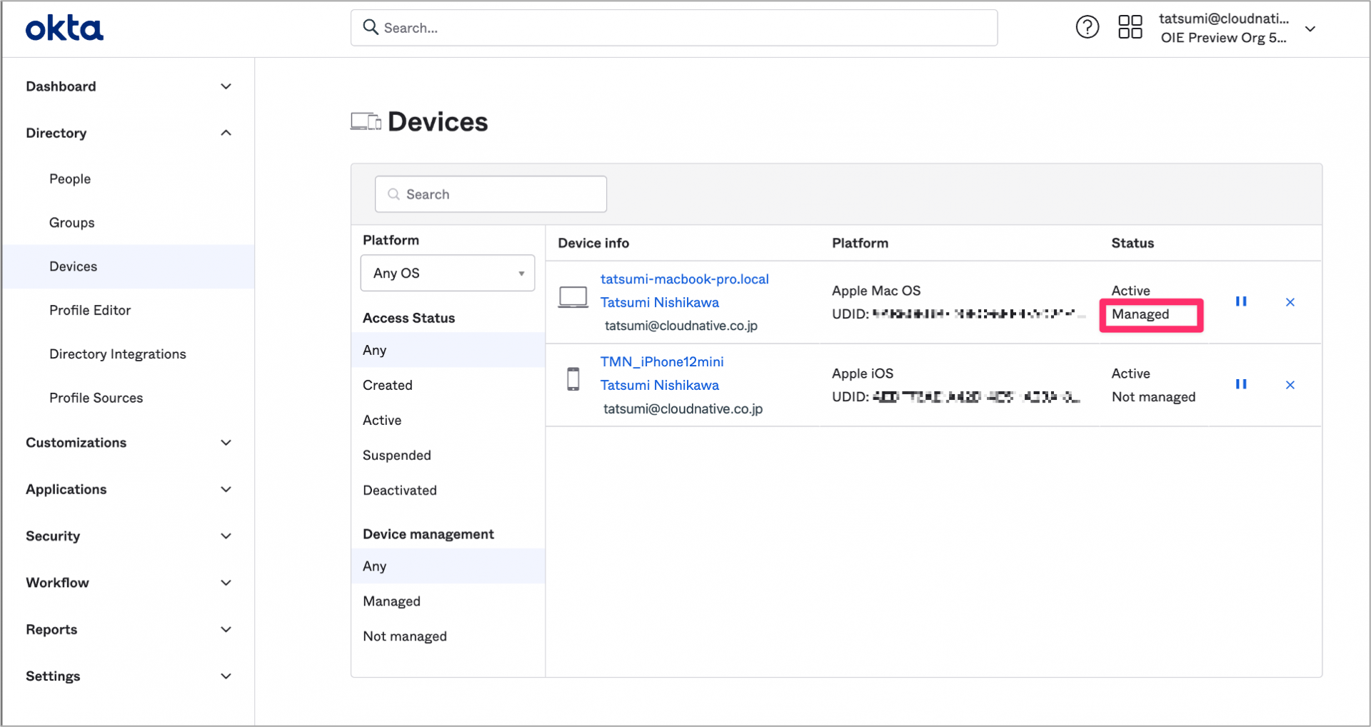 Okta Identity EngineでのDevice Trustを検証してみた -macOS編- – CloudNative Inc. BLOGs