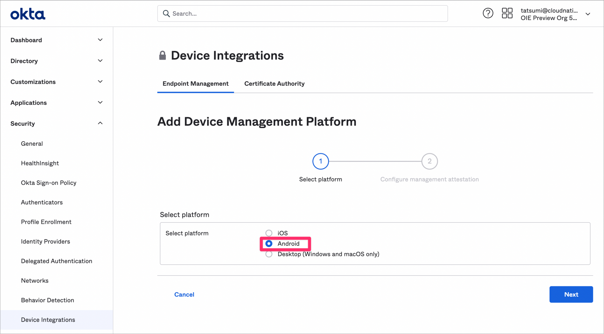 Okta Identity EngineでのDevice Trustを検証してみた -Android編- – CloudNative Inc. BLOGs