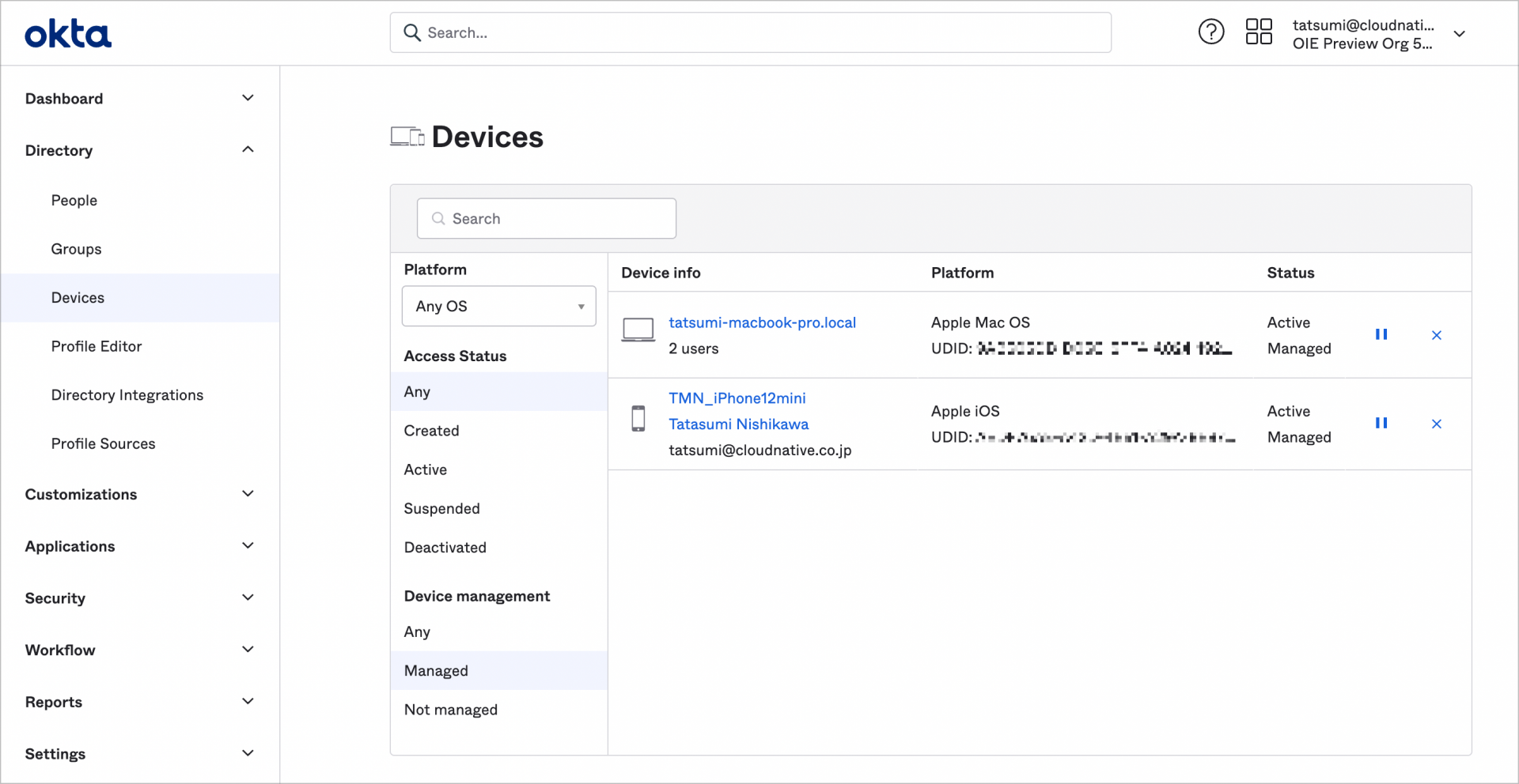 Okta Identity EngineでのDevice Trustを検証してみた -iOS編- – CloudNative Inc. BLOGs