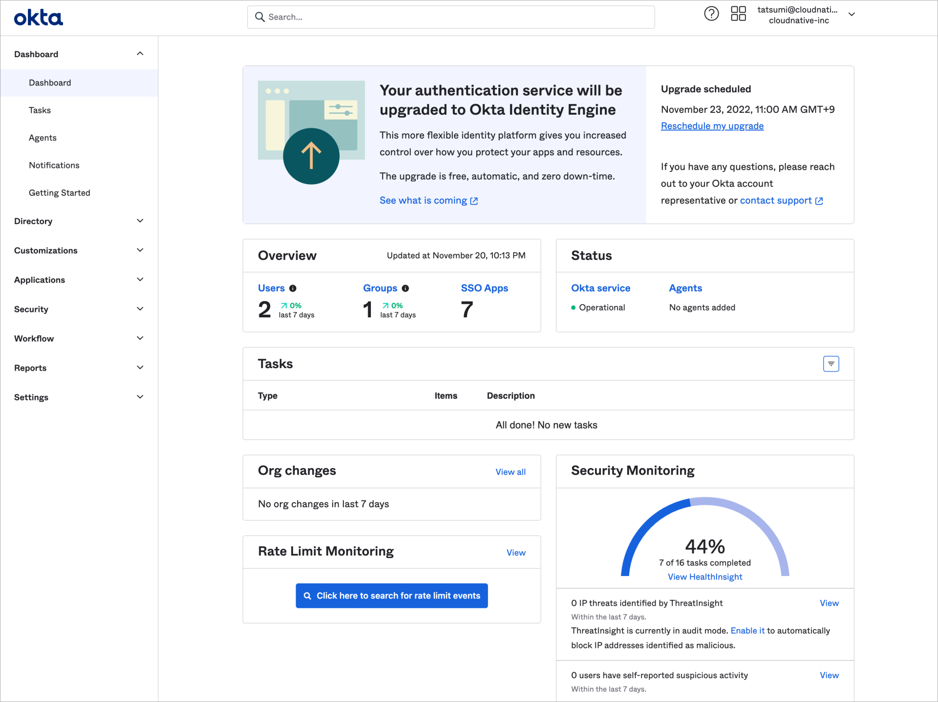 Okta Classic EngineからOkta Identity Engineへアップグレードを試してみた！ – CloudNative Inc. BLOGs