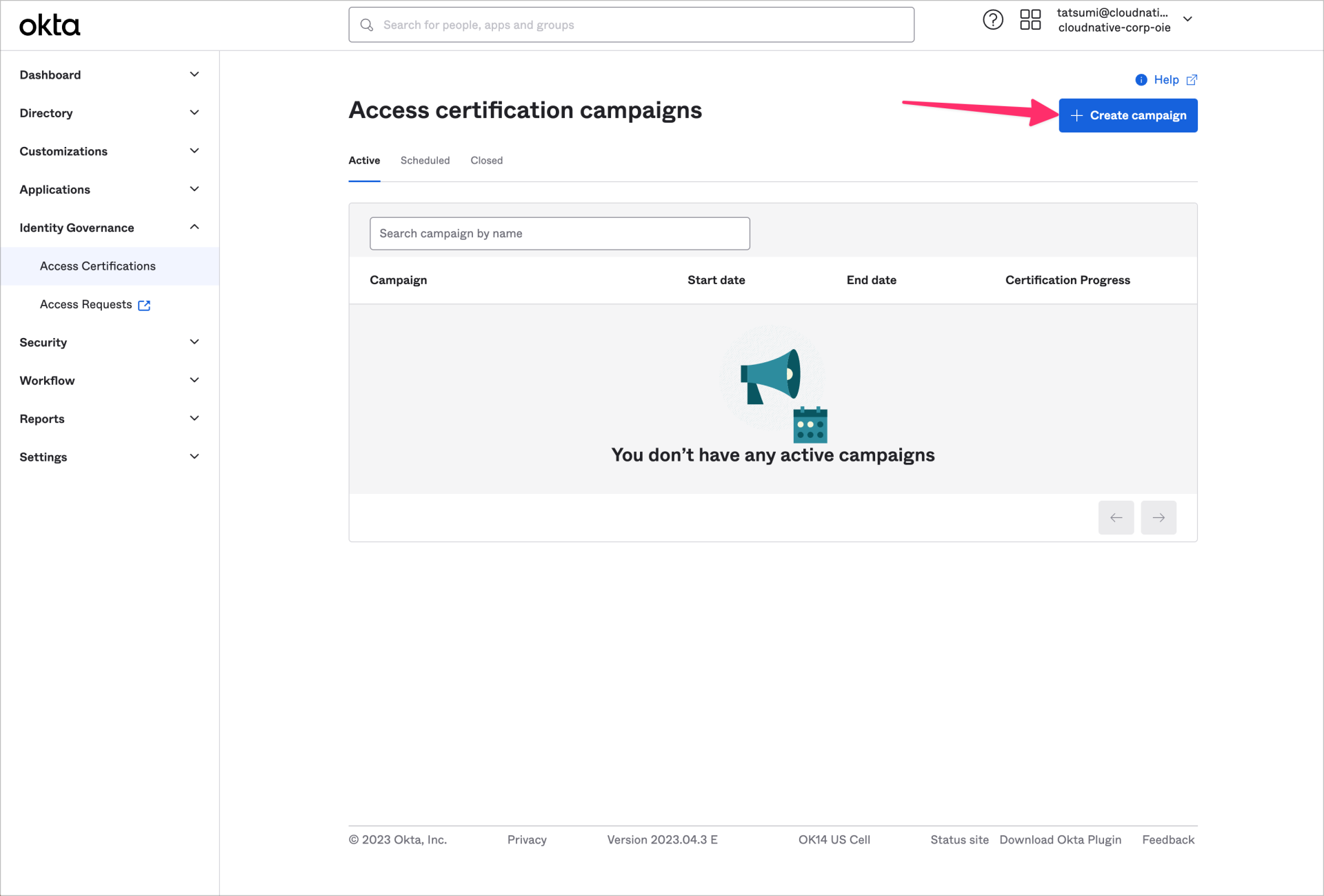 Okta Identity GovernanceのAccess CertificationsとGovernance Reportsを試してみた ...