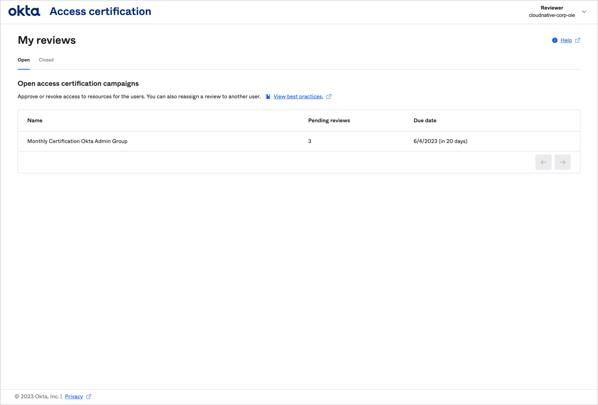 Okta Identity GovernanceのAccess CertificationsとGovernance Reportsを試してみた – CloudNative Inc. BLOGs