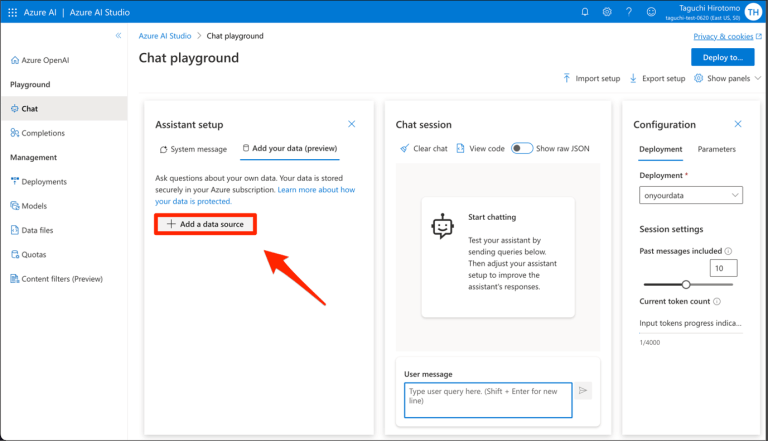 Azure OpenAI Service “on your data” でChatGPTに自社データを組み込む – CloudNative ...