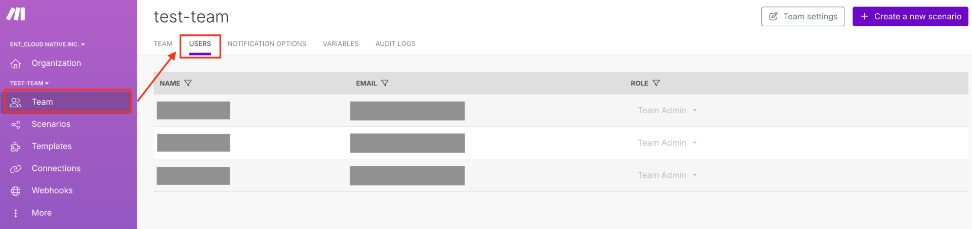 make 基本操作編 機能紹介：Organization – CloudNative Inc. BLOGs