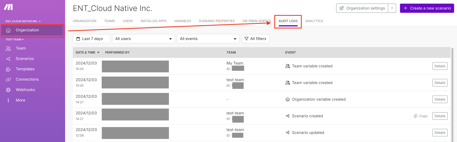 make 基本操作編 機能紹介：Organization – CloudNative Inc. BLOGs