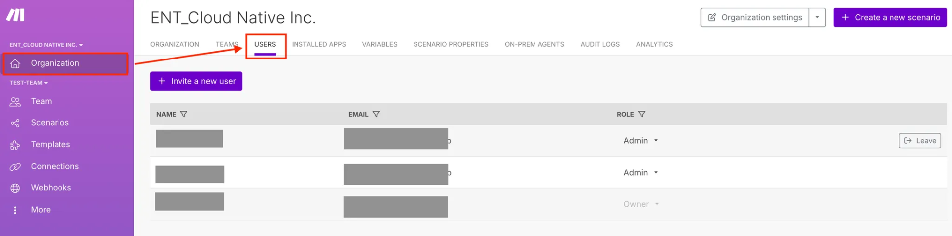 make 基本操作編 機能紹介：Organization – CloudNative Inc. BLOGs